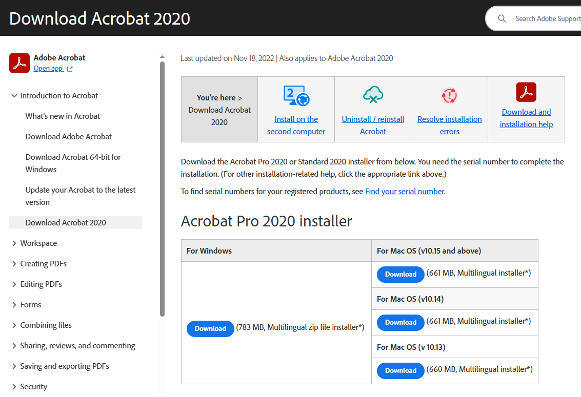 Adobe Acrobat One-Time Purchase Explained (2020 vs 2024)