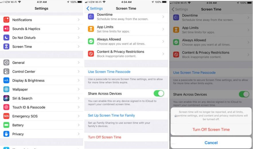 How To Turn Off Iphone Screen Time Passcode